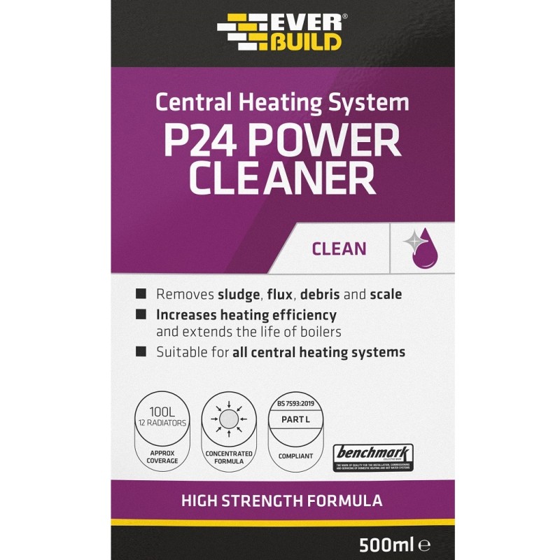Everbuild P24 Central Heating System Radiator Power Cleaner P24CLEAN ...