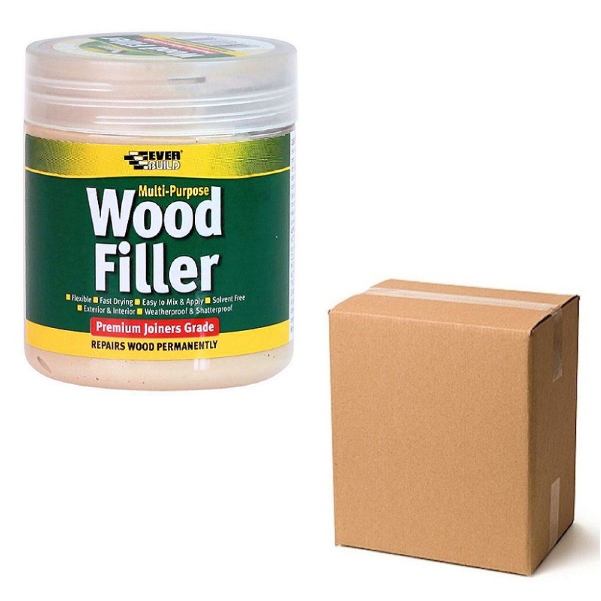 Everbuild MP Joiners Grade Colour Wood Filler 250ml Box of 6 | Sealants ...