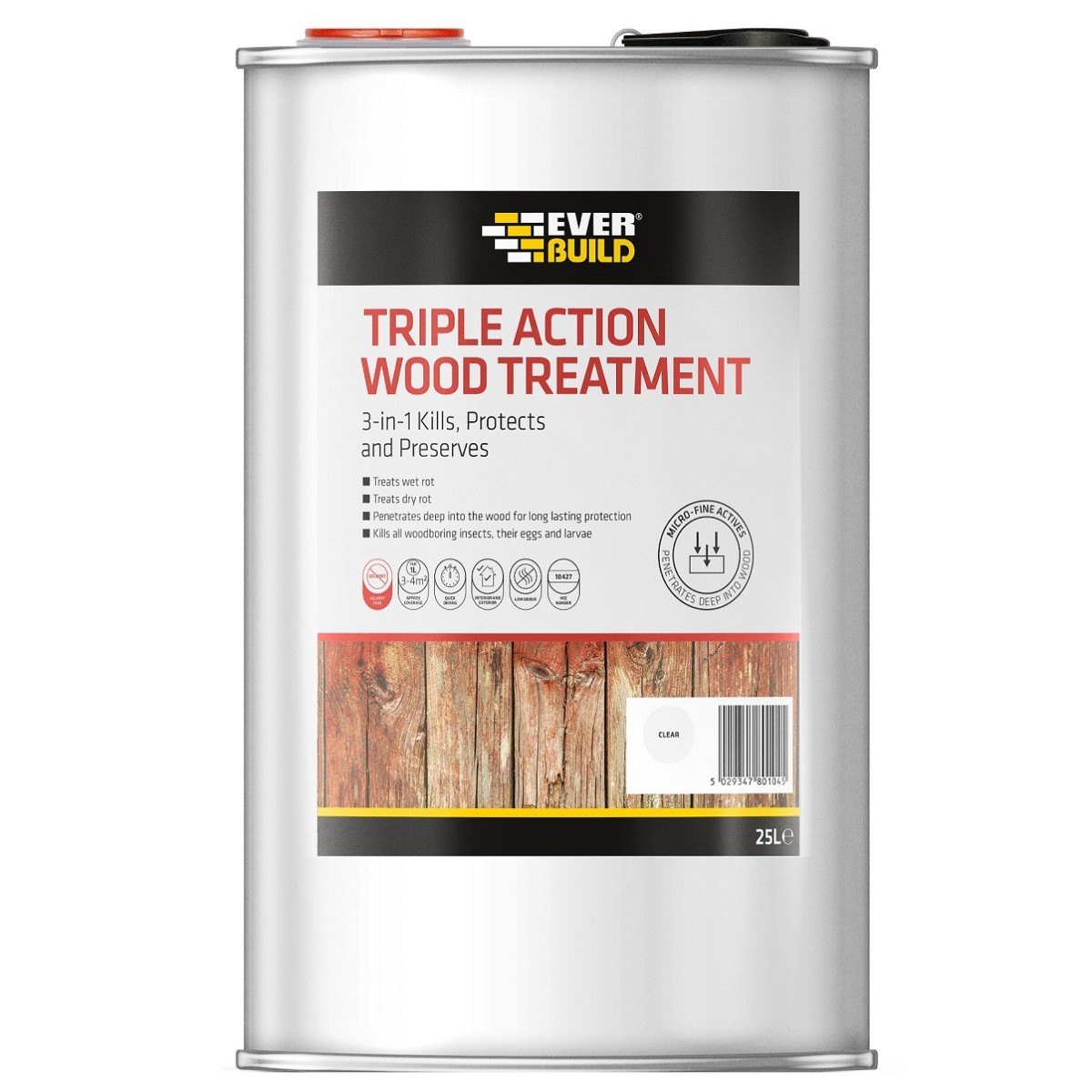 Everbuild 25 Litre Lumberjack Triple Action Wood Treatment 483186 ...