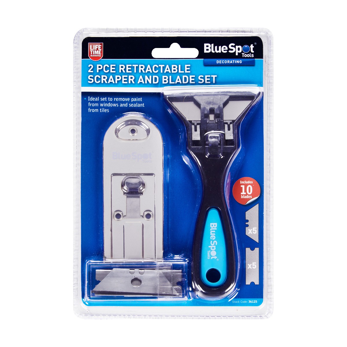 Blue Spot Tools Scraper And Blade 2 Piece Set 36125 Bluespot| Sealants ...