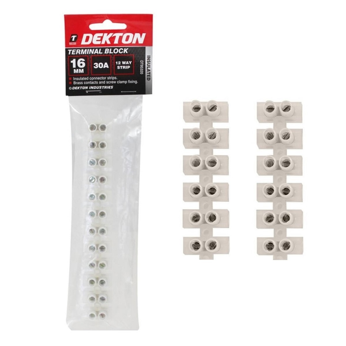 Dekton Cable Wire Large Terminal Connector 30 amp 16mm Block DT95320 ...
