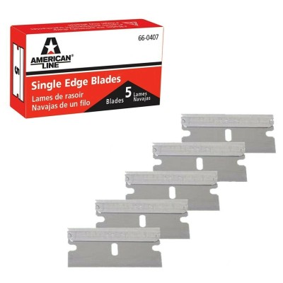 American Line Single Edge Razor Blades 5pk Glass Window Scraper ...
