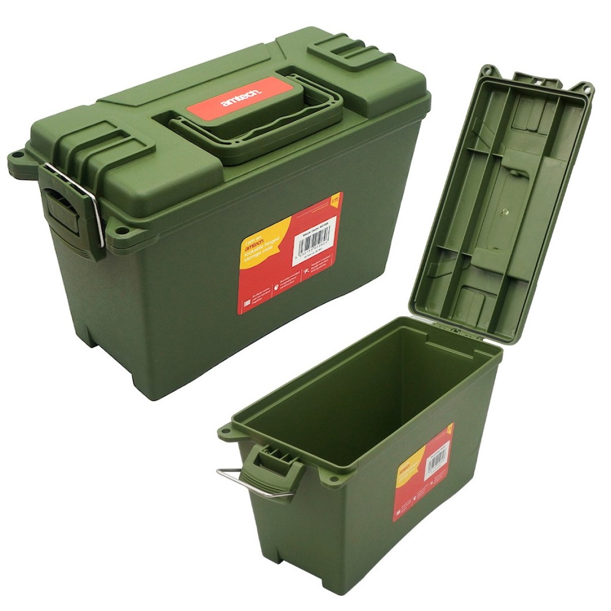 Amtech Lockable Toolbox Hinged Storage Container Tool Box N0155 ...