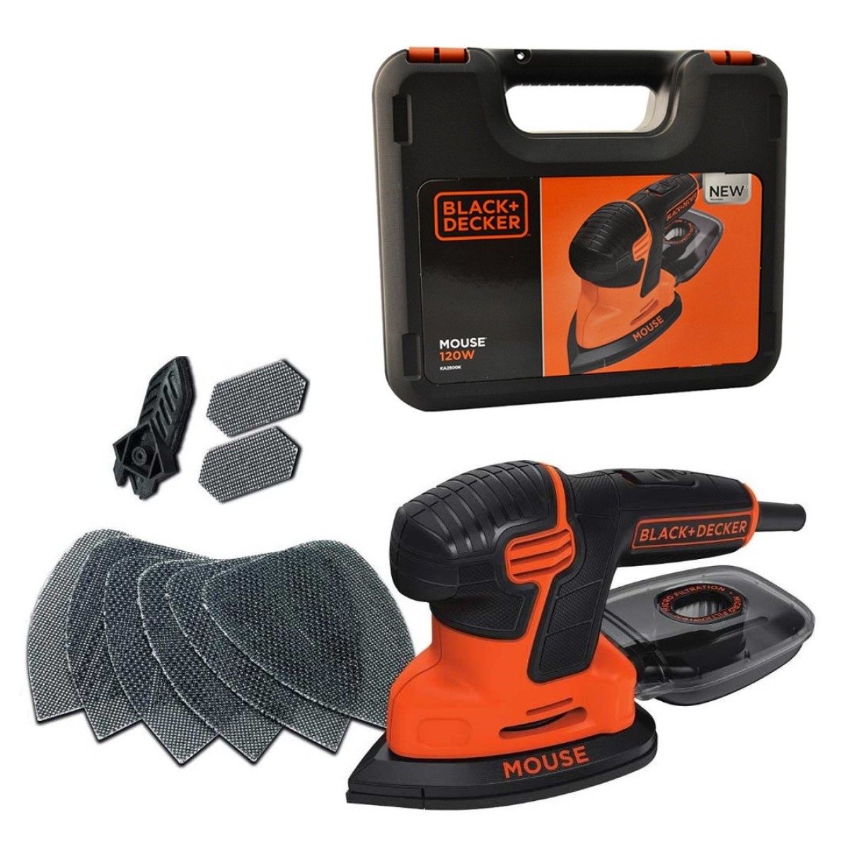 Black and Decker Detail Palm Mouse Sander Kit KA2500K | Sealants and ...