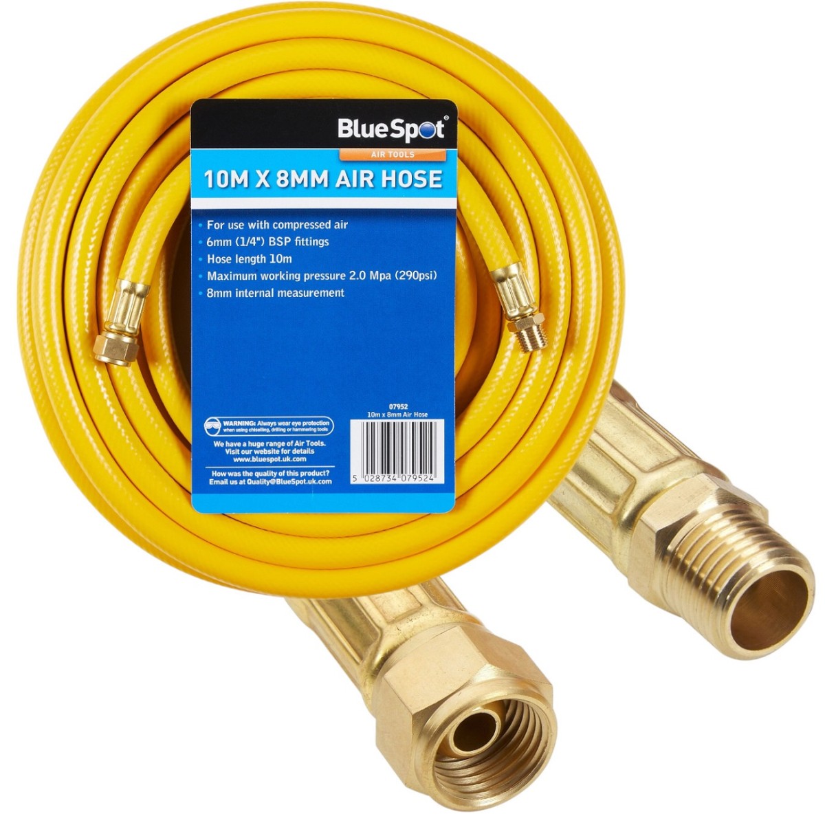 Blue Spot Tools 10 Meter x 8mm Air Line Hose 07952 Bluespot | Sealants ...