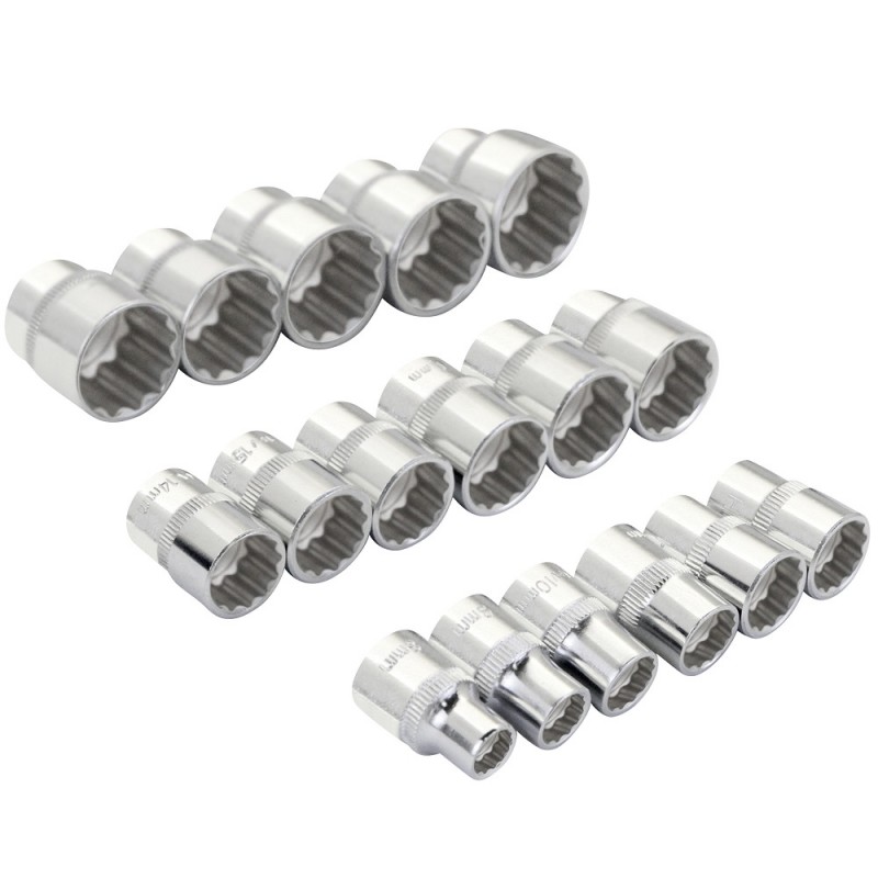 Blue Spot Tools 3/8 Inch Metric 12pt Shallow Socket Set 01564 Bluespot ...