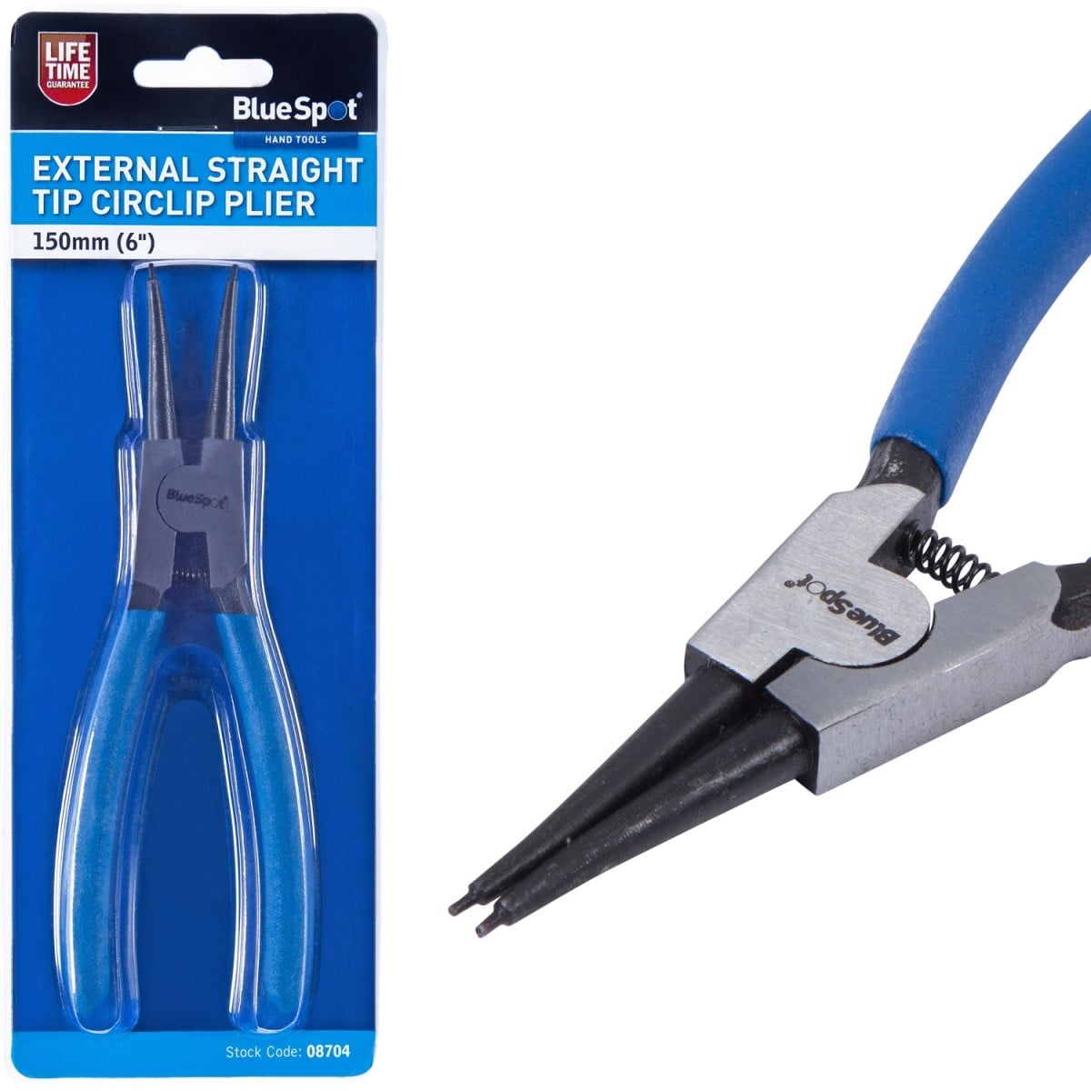 Blue Spot Tools Circlip Plier External Straight Tip 150mm 6 inch 08704 ...