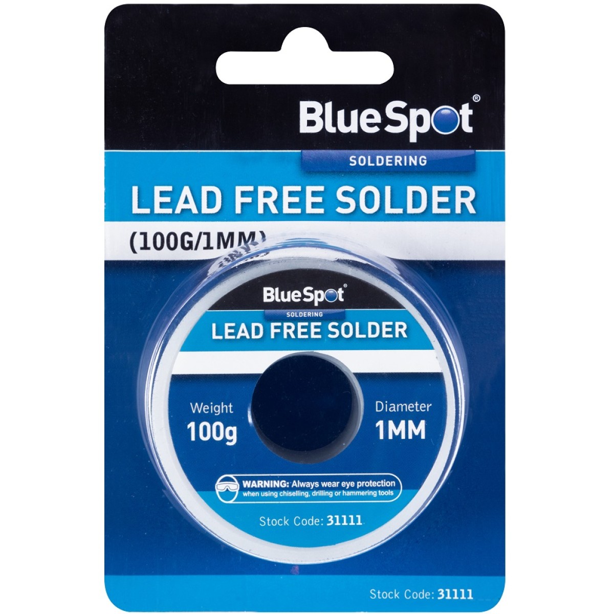 BlueSpot Lead Free Solder (100g/1mm) 31111 | Sealants and Tools Direct