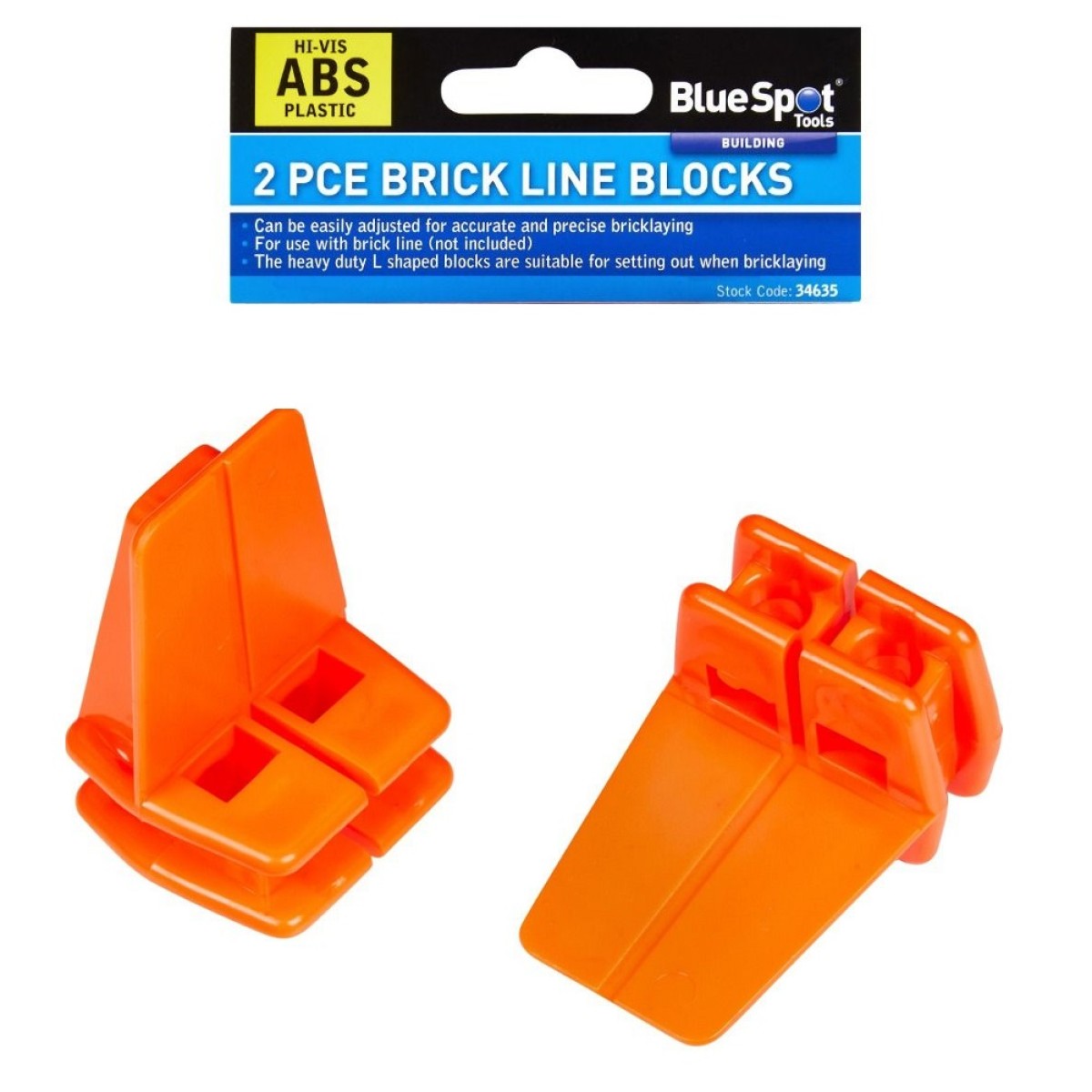 Blue Spot Tools Brick Line Corner Blocks Twin Pack 34635 Bluespot ...