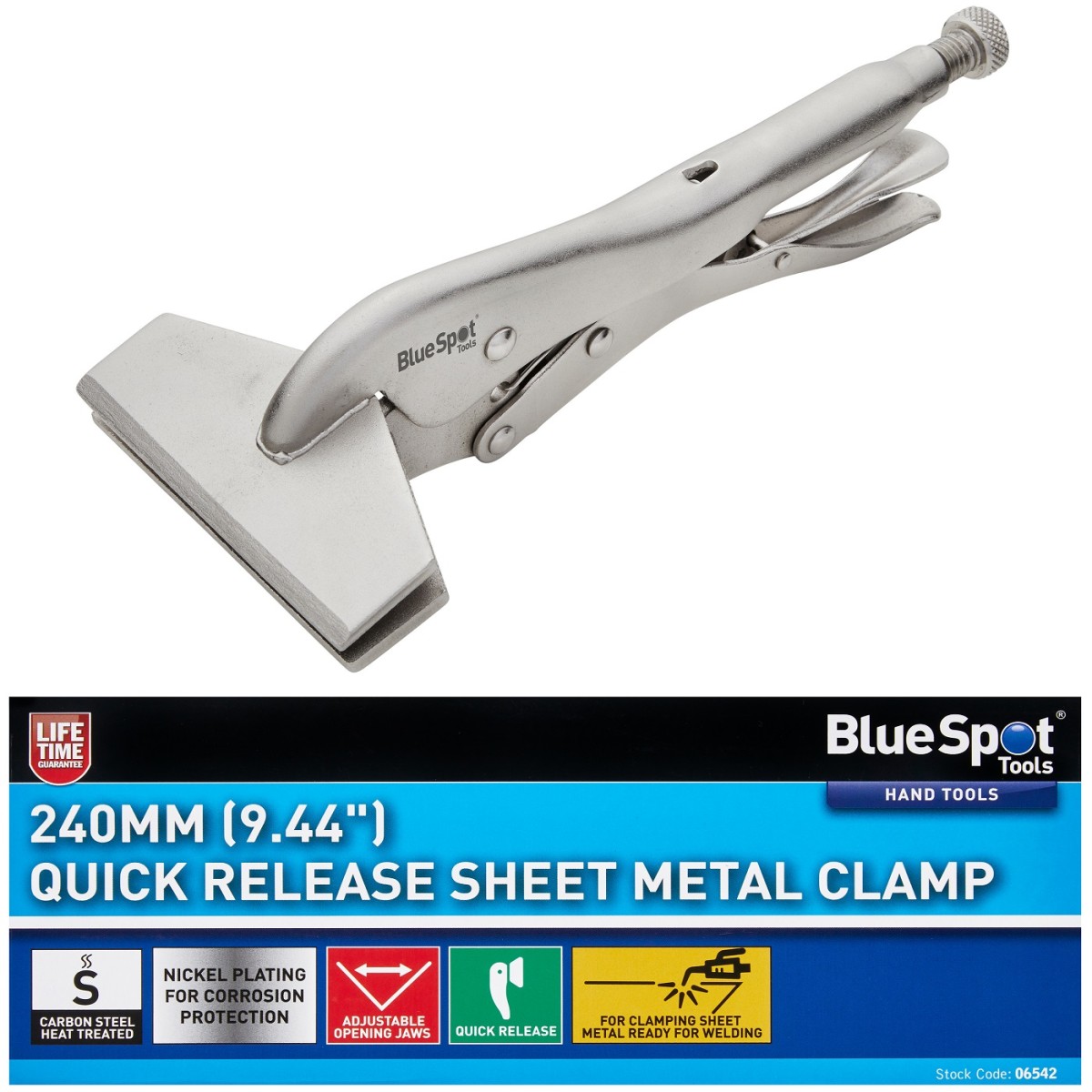 Blue Spot Tools Quick Release Welding and Sheet Metal Locking Clamp ...