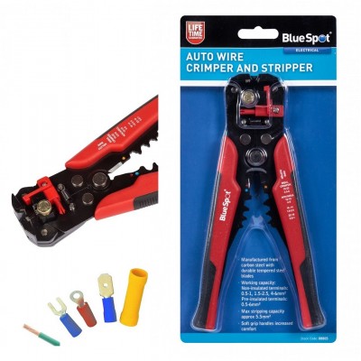 Blue Spot Tool Self Adjusting Wire Stripper and Crimpers 08805 ...