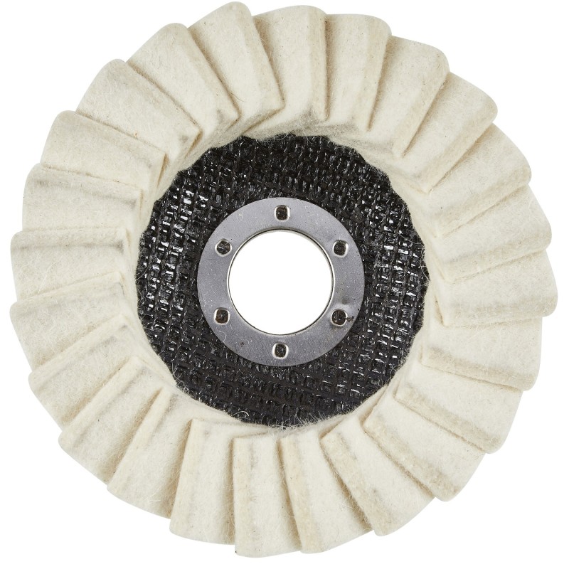 Blue Spot Tools 115mm Felt Polishing Buffing Flap Wheel 19044 Bluespot ...