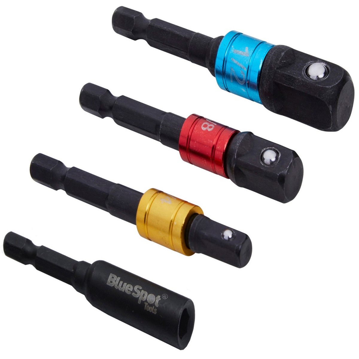 Blue Spot Tools 1/4 inch Hex Impact Socket Adapter and Hex Bit Holder ...
