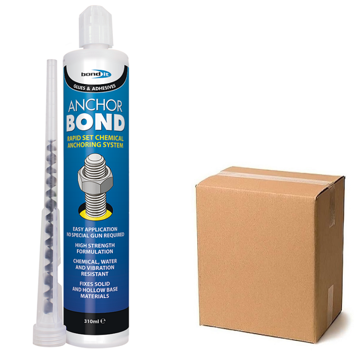 Bond It Chemical Anchor Bond 2 Part Adhesive Resin 310ml Box of 10 ...