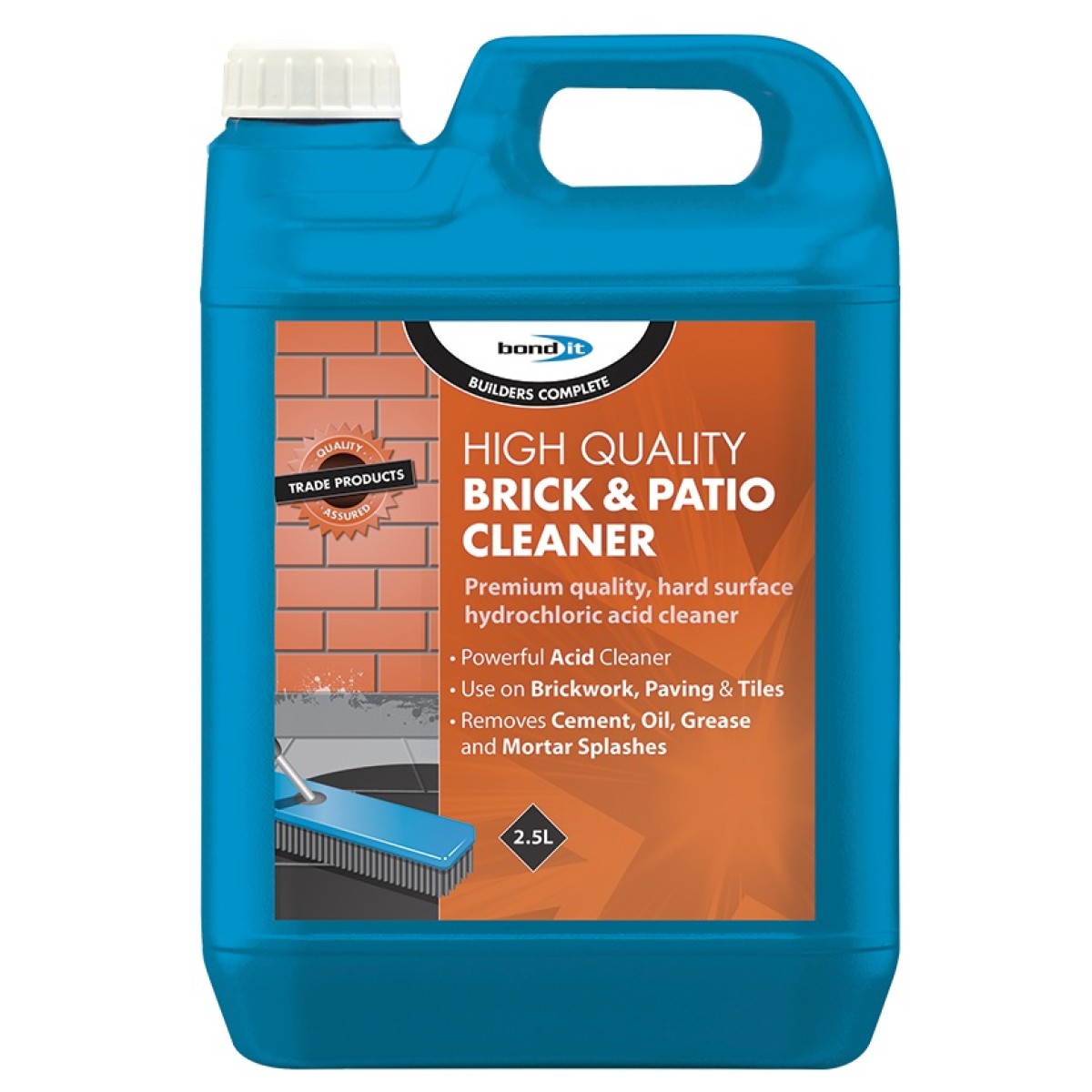 Bond it Brick and Patio Masonry Cleaner 2.5 Litre BDH080 | Sealants and ...