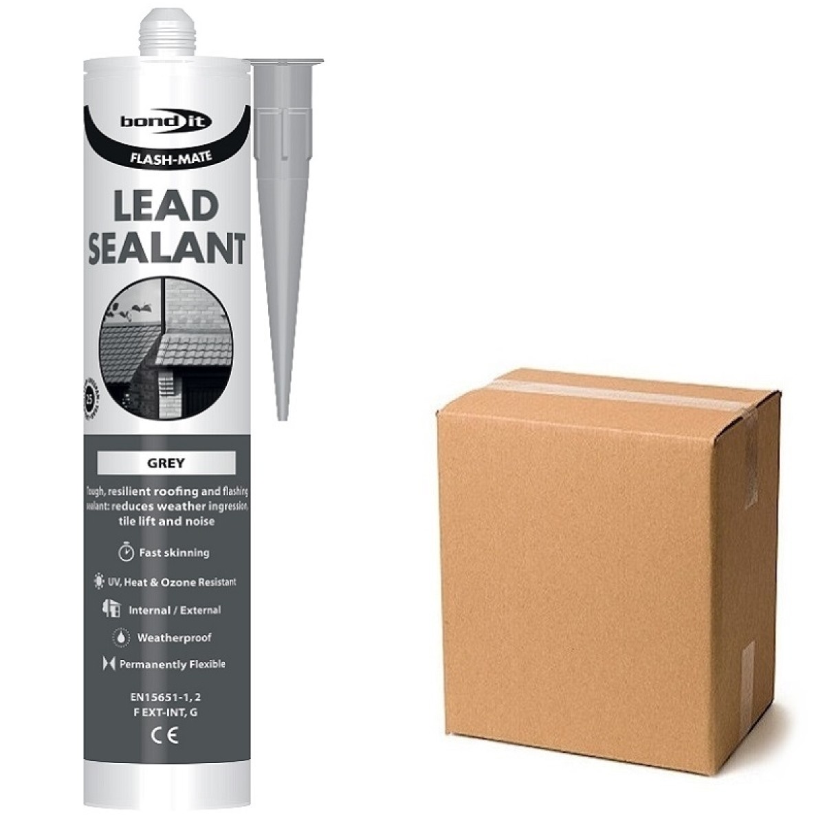 Bond It Lead Flash Mate Lead Sealant Grey Trade Box of 25 | Sealants ...