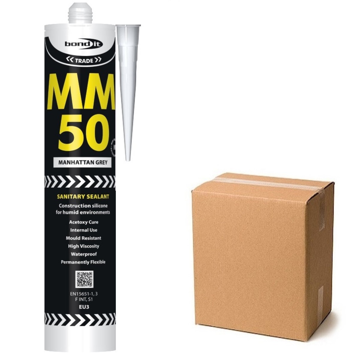 Bond It Trade MM50 Superior Acetoxy Sanitary Sealant Box of 25 ...