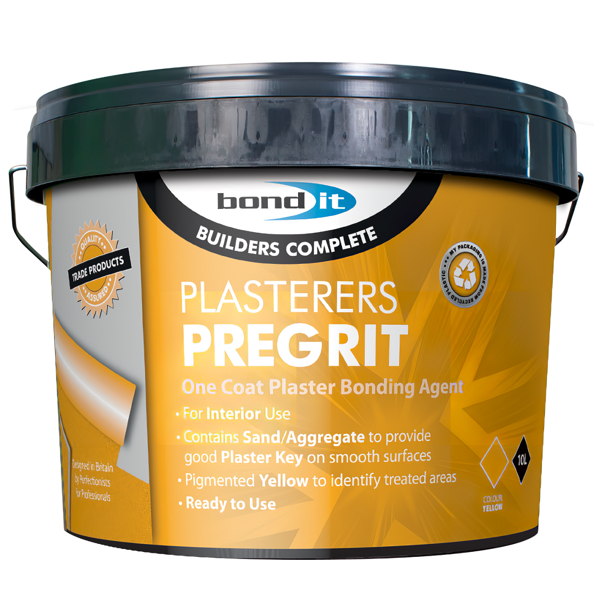 Bond It 10L Plasterers Pregrit Internal Plaster Bonding Agent Coating ...