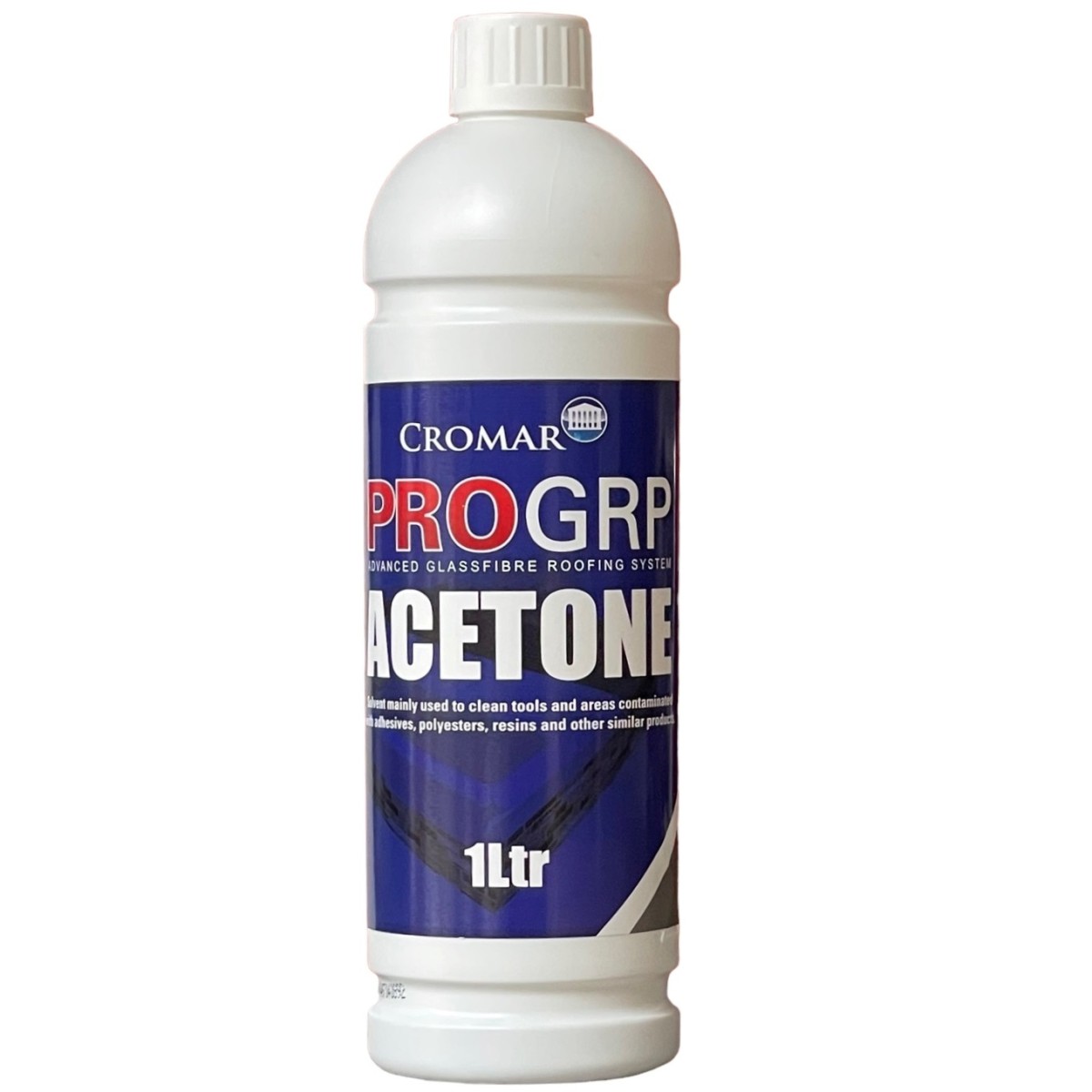 Cromar PRO GRP Acetone Cleaner 1 Litre GA-1 | Sealants and Tools Direct