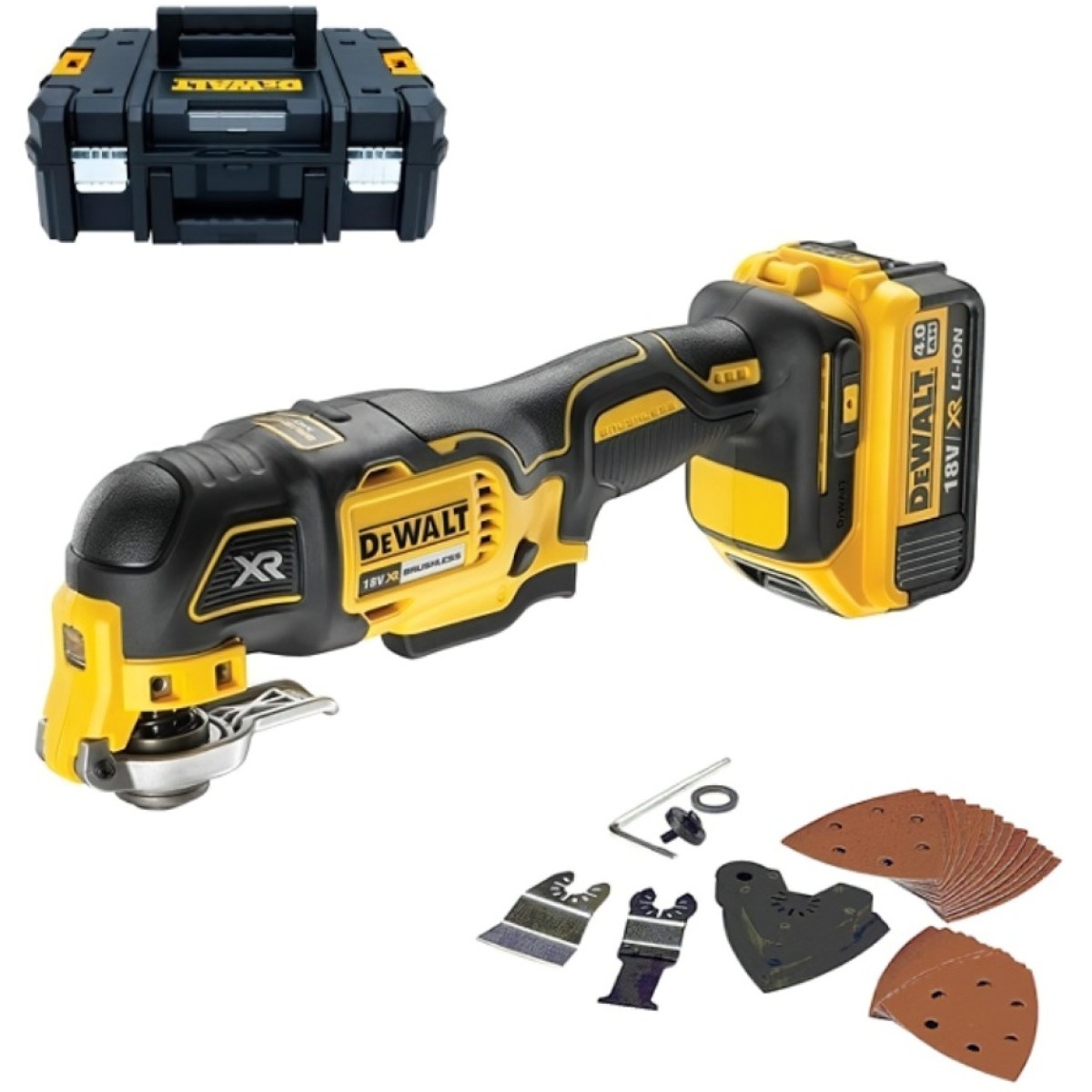 Dewalt DCS355 XR Brushless Oscillating Multi Tool 5.0ah Li-Ion Tstak | Sealants and Tools Direct