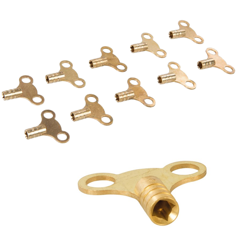 Dickie Dyer Brass Clock Type Radiator Bleed Keys 10pk 409146 | Sealants ...