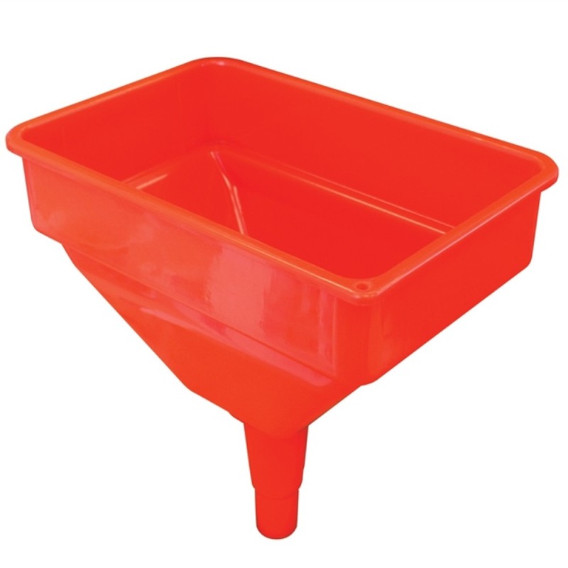 Faithfull Heavy Duty Large Garage Oil Funnel Fuel Filter RED ...