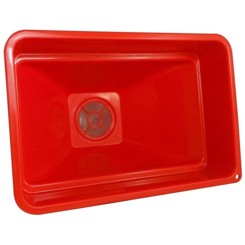 Faithfull Heavy Duty Large Garage Oil Funnel Fuel Filter RED ...