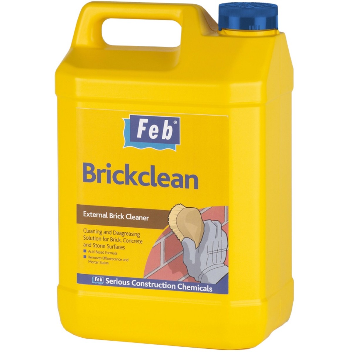 Feb Brickclean Brick Concrete Patio Cleaner 5 Litre Brick Clean 487189 ...