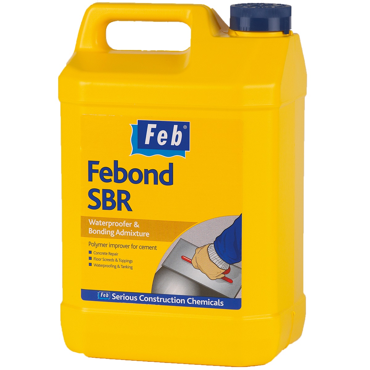 Feb Febond SBR Waterproof Bonding Agent 5 Litre 489444 | FBBONDSBR5 ...