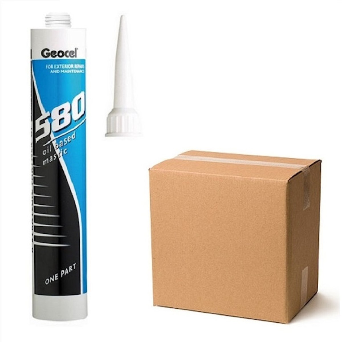 Geocel 580 Oil Based Mastic Box of 20 Frame Expansion Joint White ...