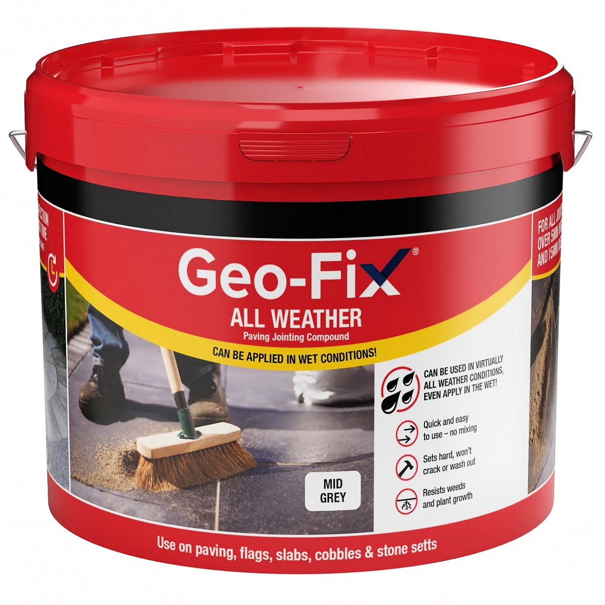 Geo-Fix All Weather Paving Jointing Pointing Compound Mid Grey Geofix ...