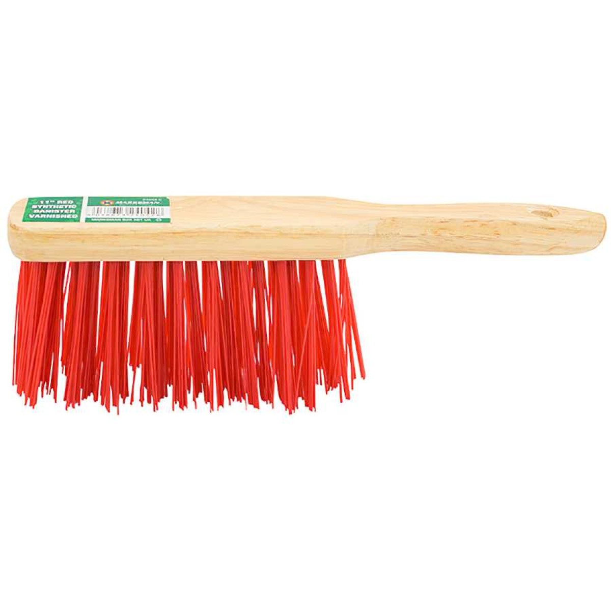 Marksman Hand Brush Heavy Duty Stiff Red Synthetic Garden Workshop ...