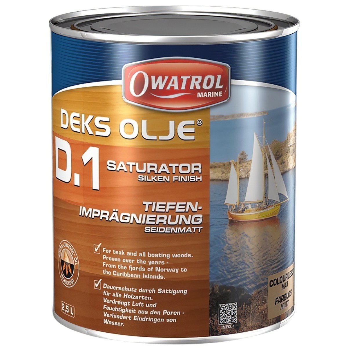 Owatrol D1 DEKS OLJE Wood and Decking Matt Oil Saturator D1-1 1 Litre ...