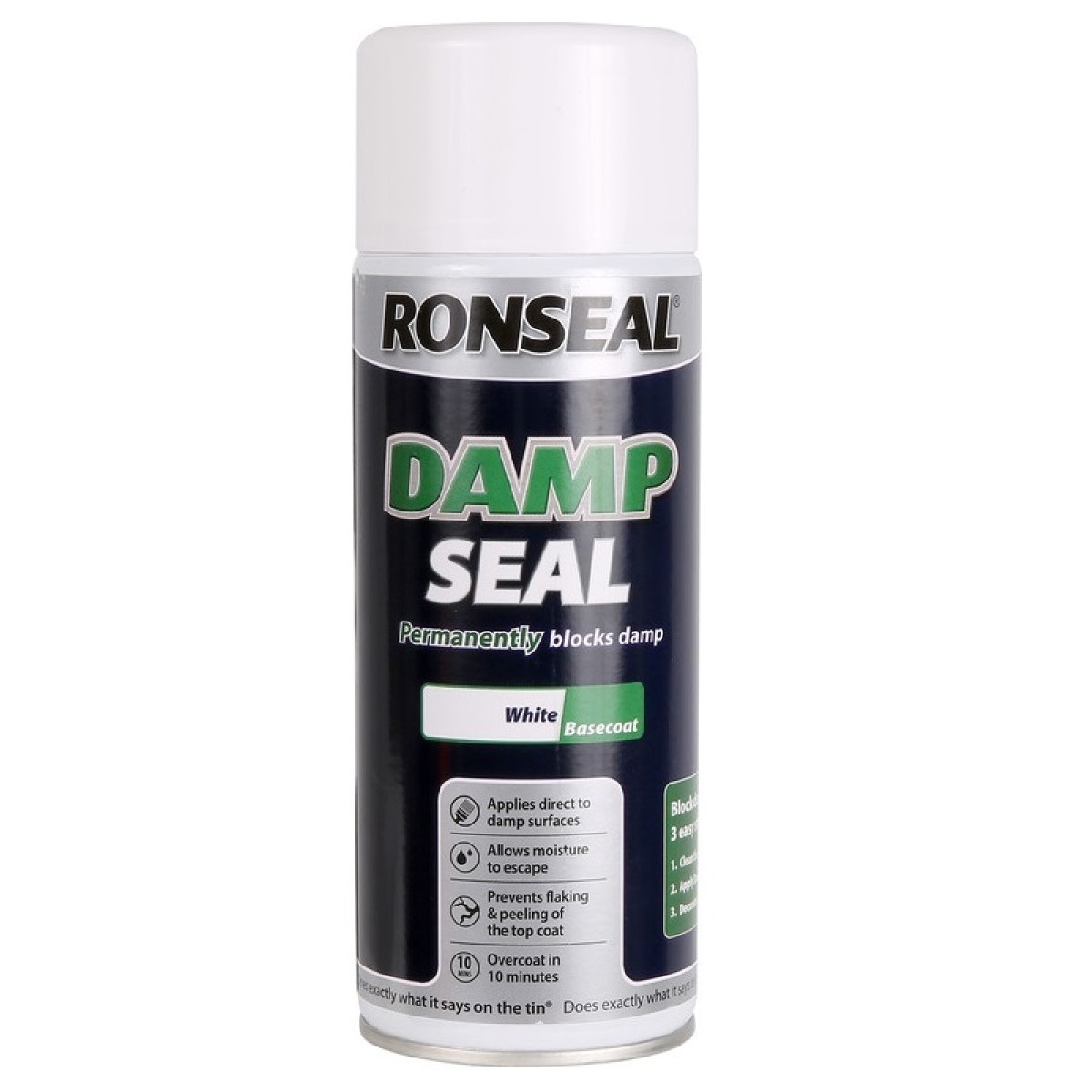 Ronseal Damp Seal Paint White Matt 400ml Aerosol Spray 36959 | Sealants ...