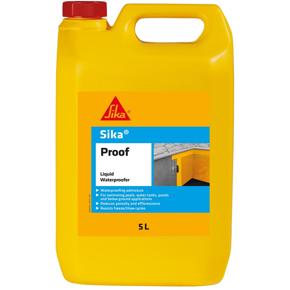 Sika Proof Liquid Waterproofer Additive 5 Litre 102327 SKPROOF5 ...