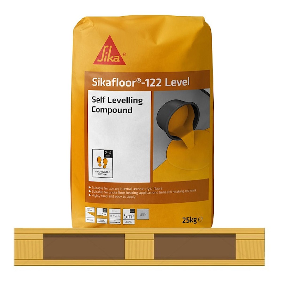 Sika Sikafloor 122 Self 50 Bag Pallet Levelling Compound 20Kg 813560-50 ...