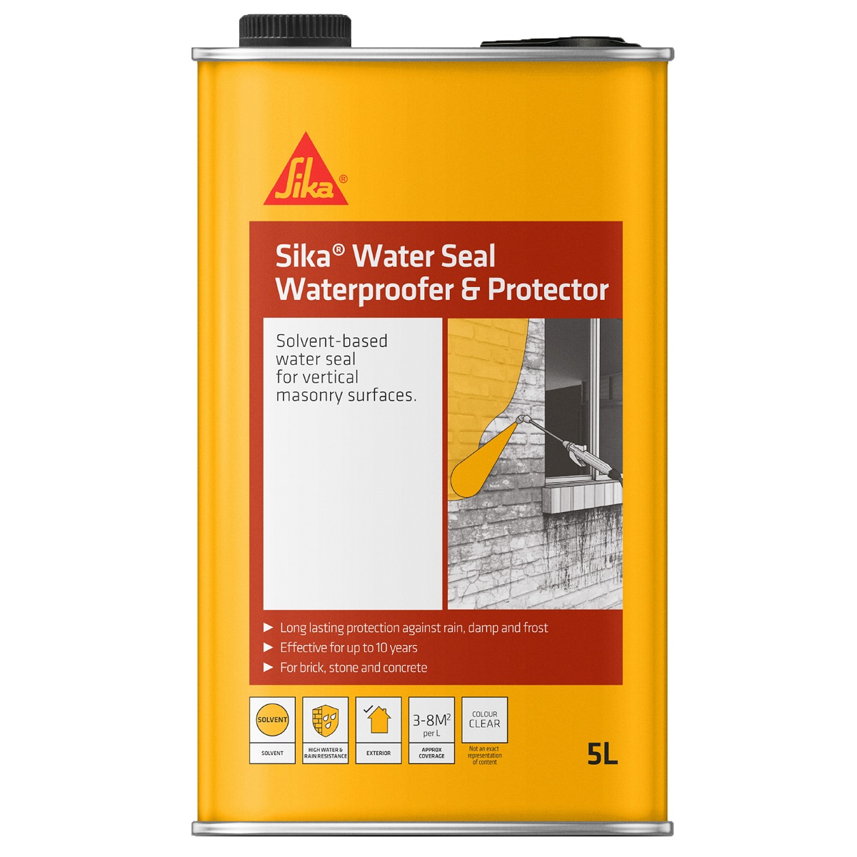 Sika Water Seal Solvent Repellent & Protector 5 Litre SKWATSEAL5 171270 ...