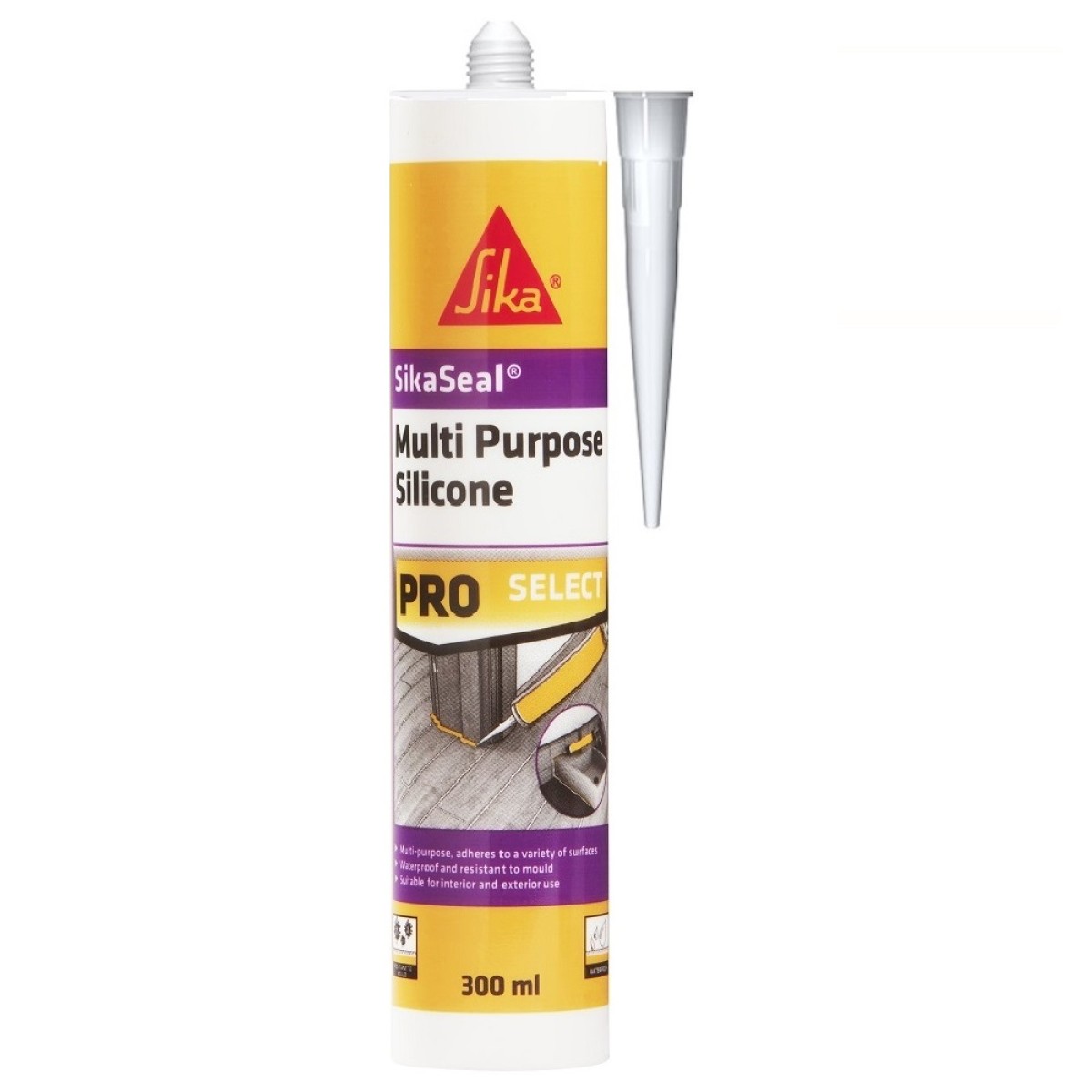 Sika Sikaseal Multi Purpose Pro 140 Silicone Sealant - White Int Ext ...