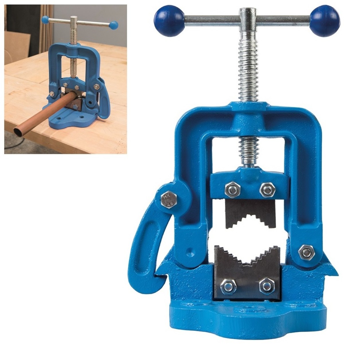 Silverline Plumbers Hinged Clamping Pipe Tube Clamp Vice 609150 ...