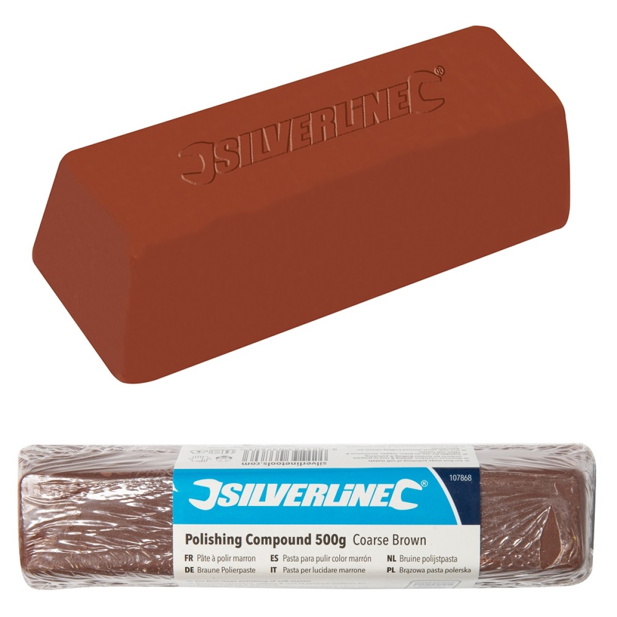 Silverline Polishing Polish Cutting Compound 500g Coarse Brown - 107868 ...