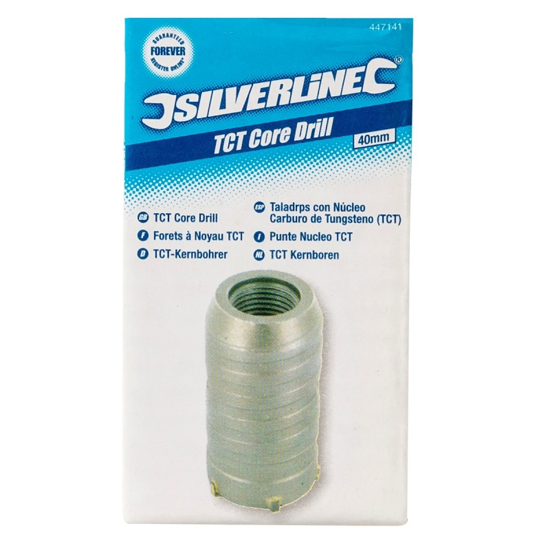 Silverline TCT Core Masonry Hole Saw Drill Bit 40mm 447141| Sealants ...