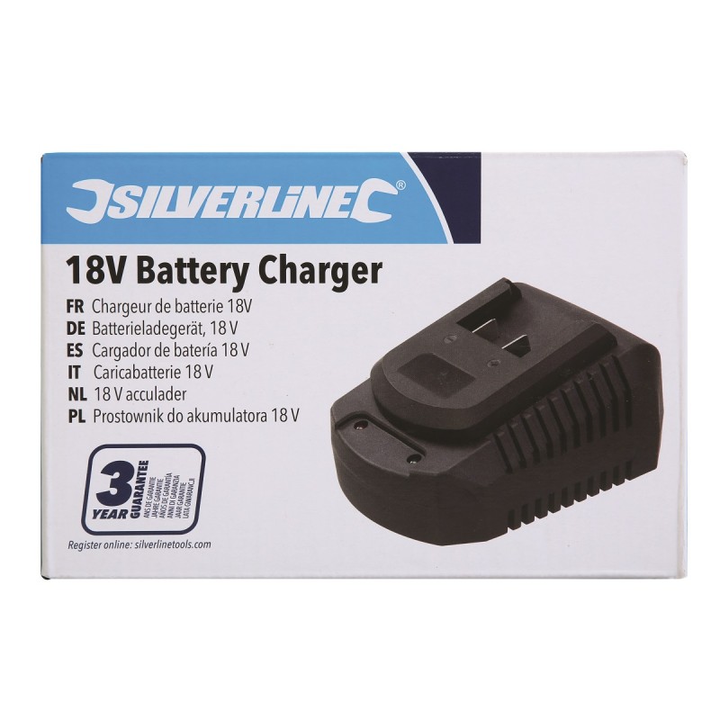 Silverline Tools 18 volt Cordless Battery Charger 976889 | Sealants and ...