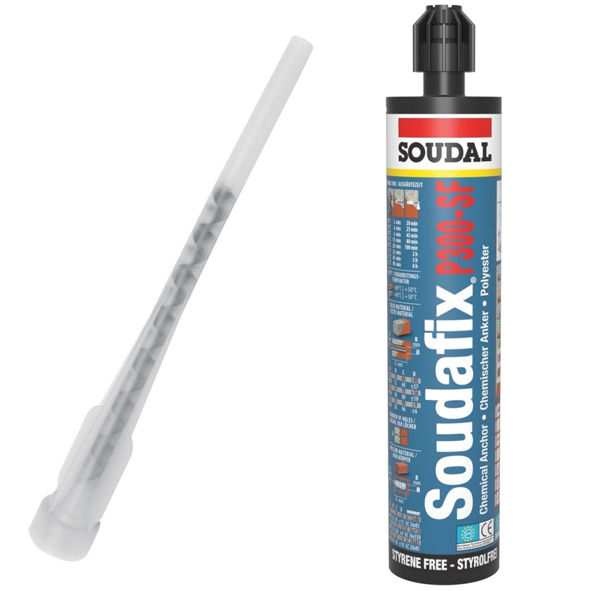 Soudal Soudafix P300-SF Chemical Anchor Set Resin 280ml 154406 ...