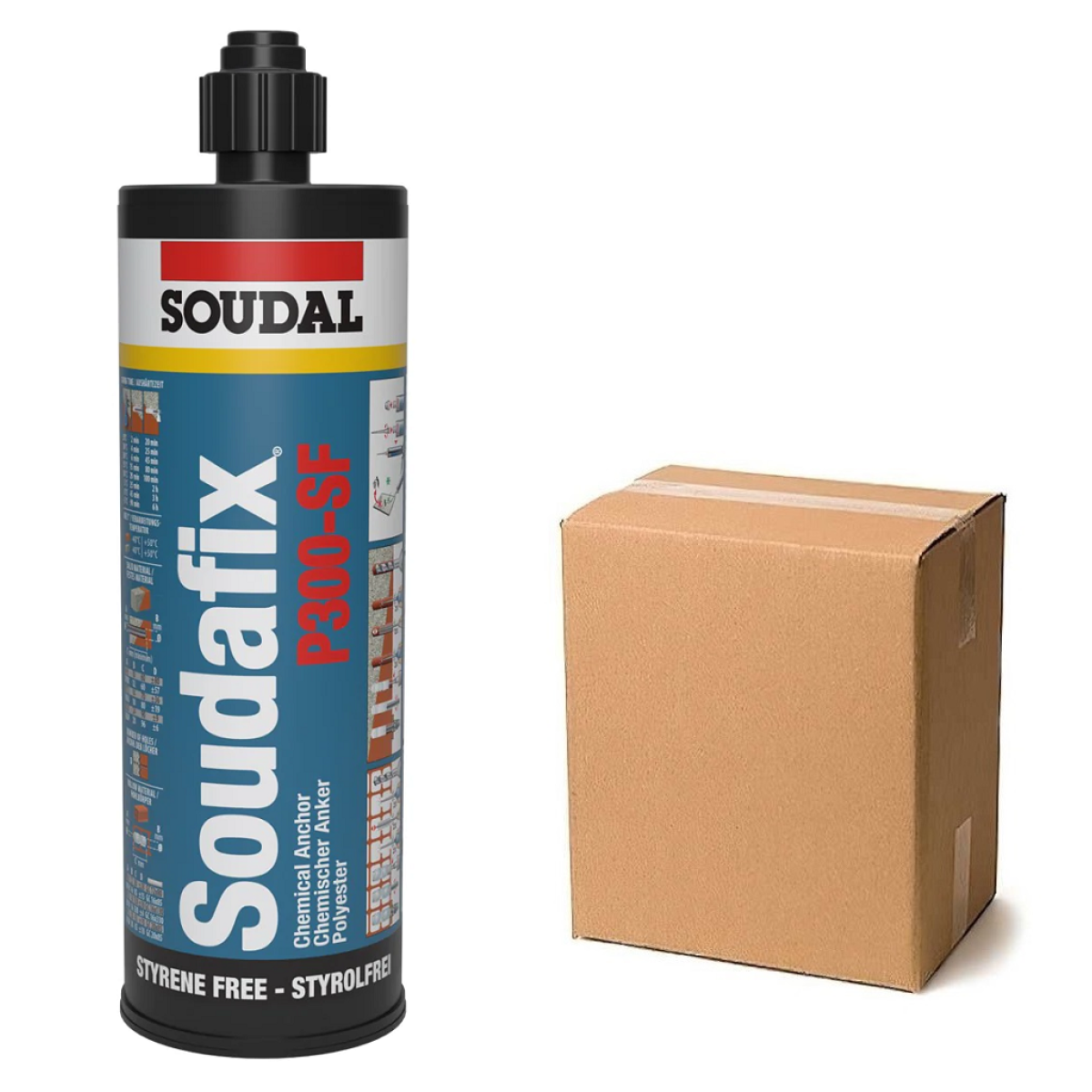 Soudal Soudafix P300-SF Chemical Anchor Set Resin 410ml 157705 Box ...