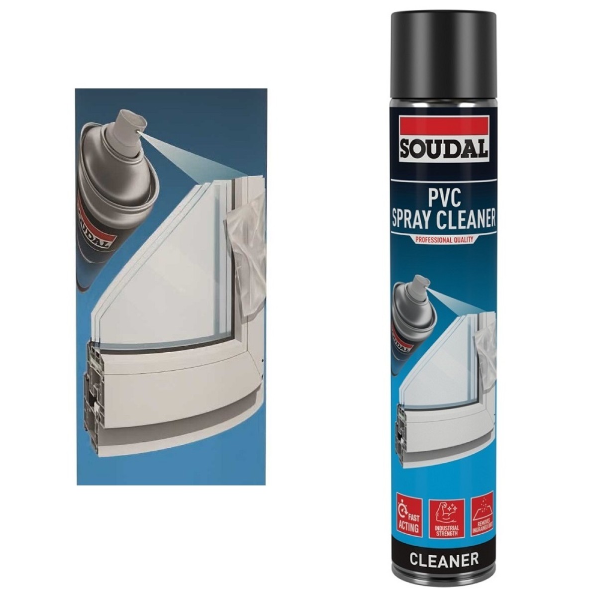 Soudal Window PVC PVCU Plastic Industrial Spray Cleaner 156175 ...