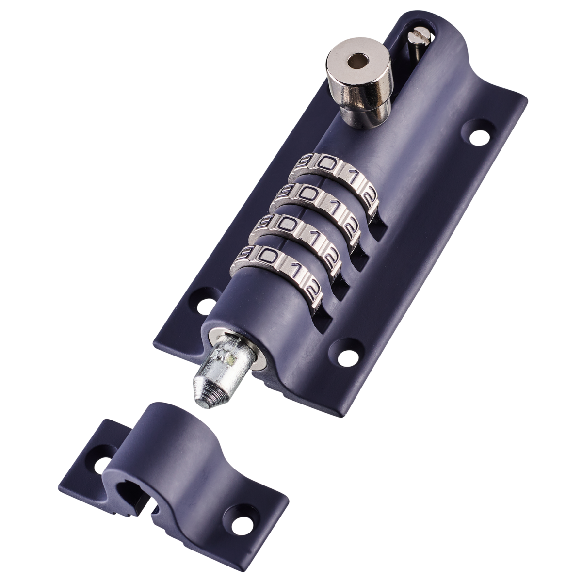 Squires Combi 4 Recodeable Combination Locking Door Bolt - Black Blue ...