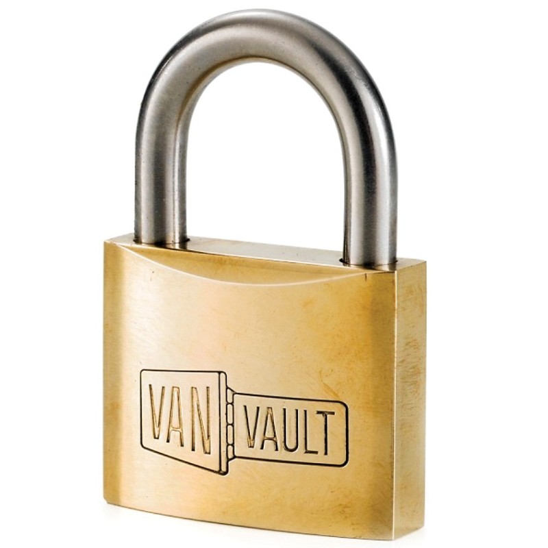 Van Vault Hardened Steel & Brass Security Padlock 40mm S10082 ...