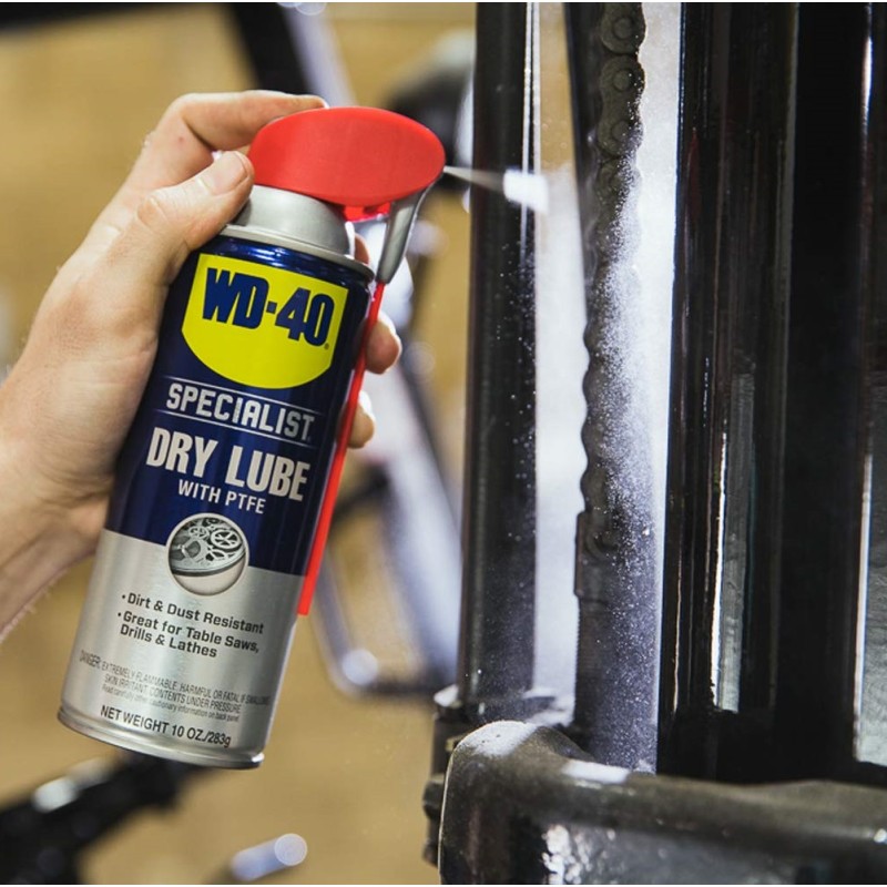 WD40 Specialist DRY PTFE Lubricating Spray Aerosol 400ml WD-40 44394 ...